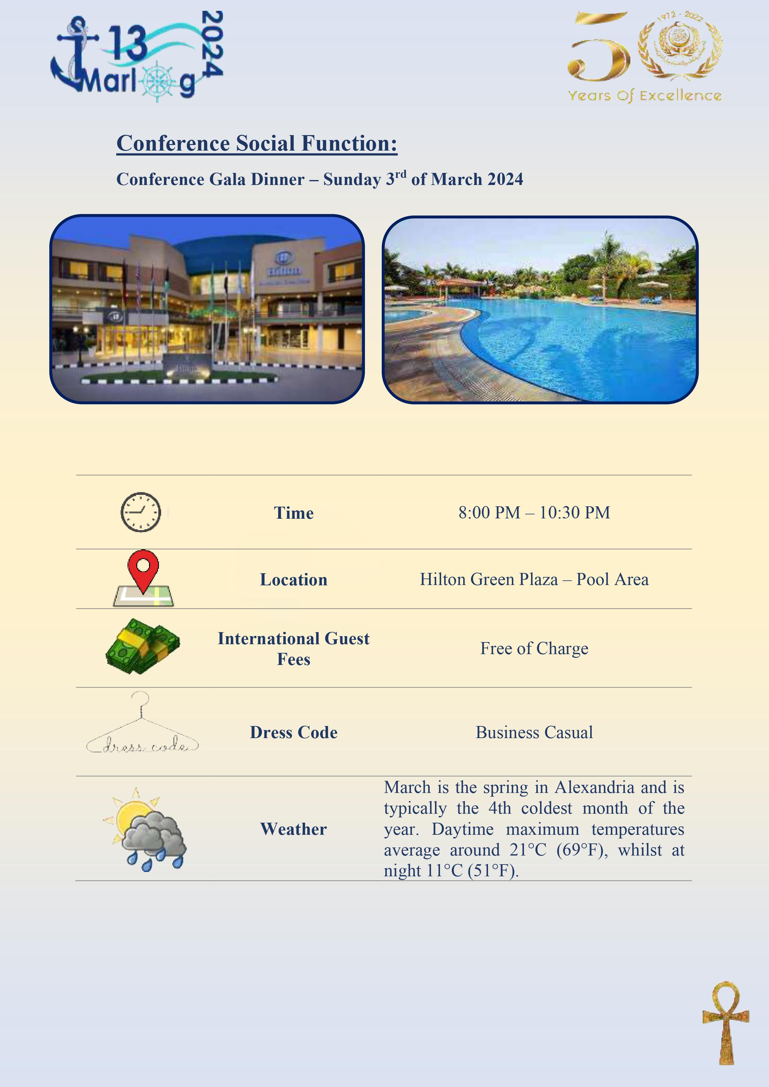 Marlog 2025 | Social Program